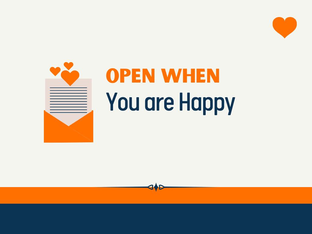 60+ Open when You're Happy Letters
